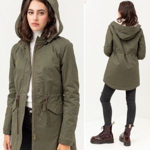 Jackets & Coats | Olive Green Hooded Parka Jacket | Poshmark